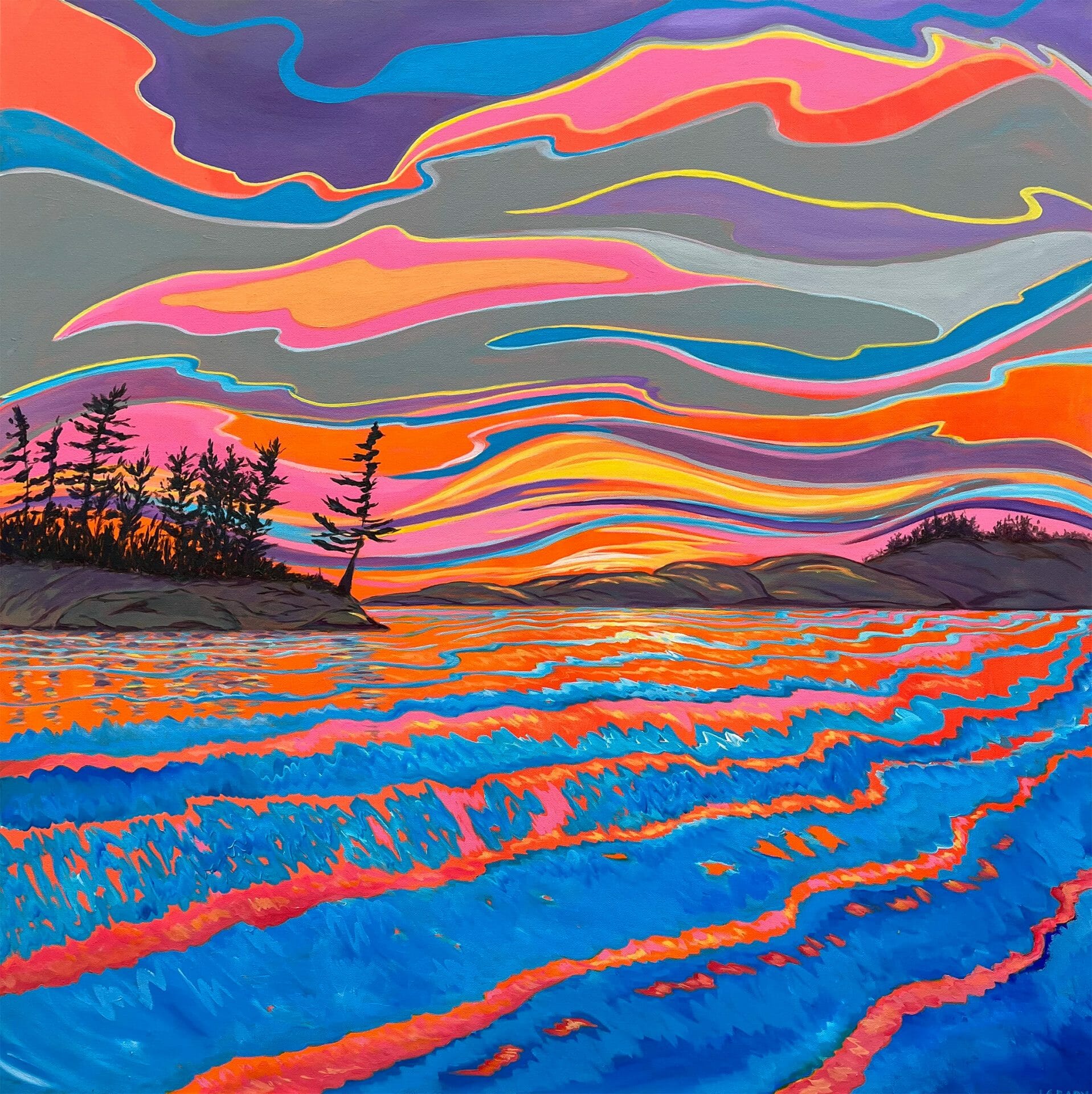 Sunset Ripples | ArtMatch Online Gallery